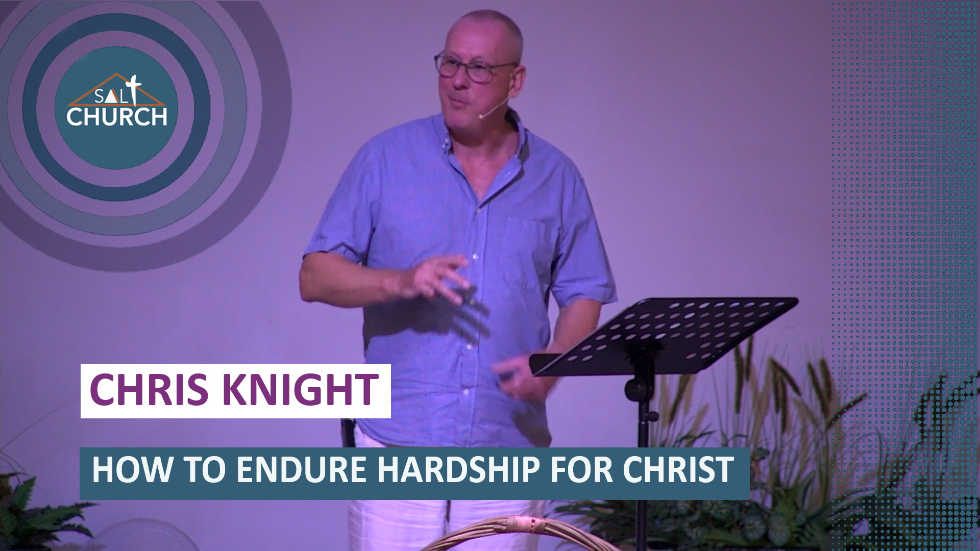 How to endure hardship for Christ: 30th October 2022 - Salt Church, Spain